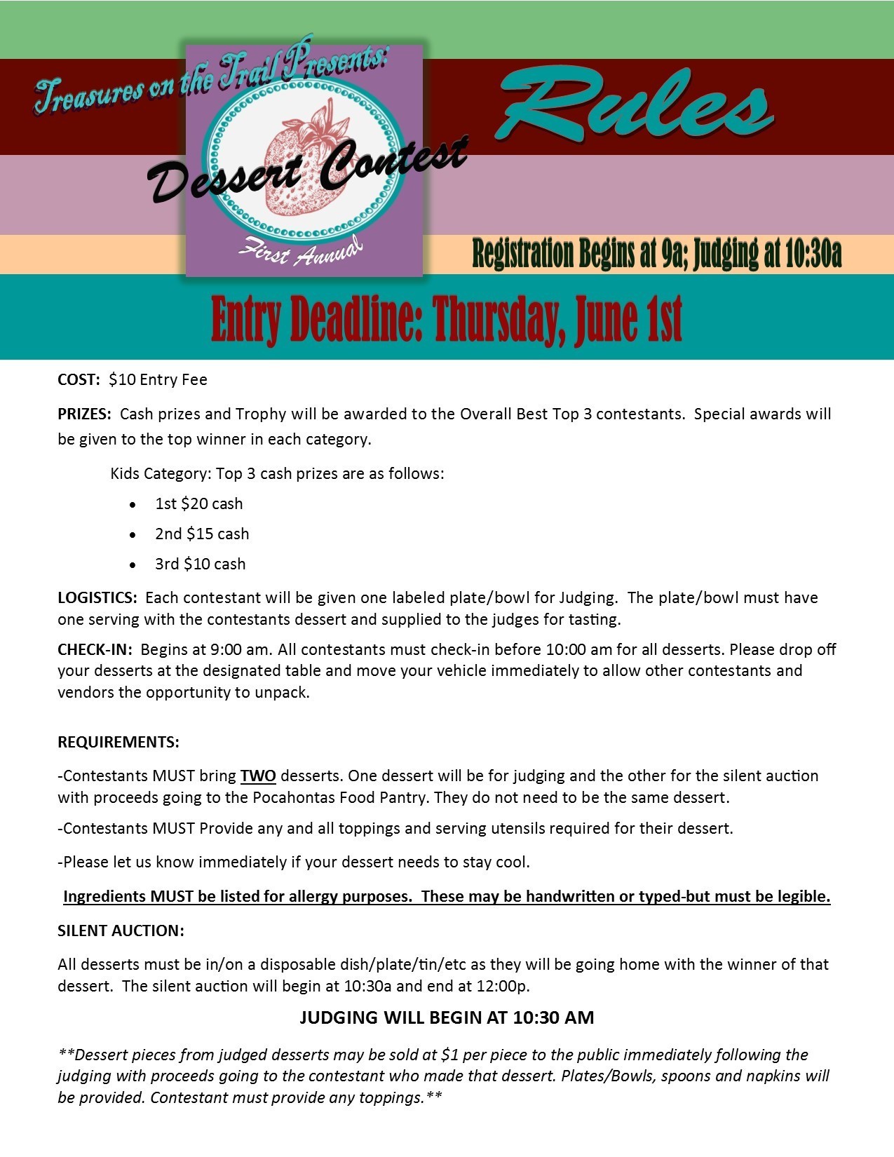 Chili Cook-Off & Dessert Contest