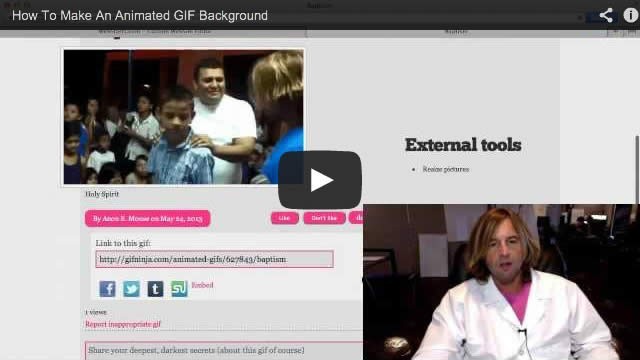 How To Make An Animated GIF As Your Website Background