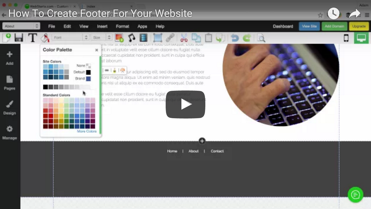 How To Create A Footer For Your Website