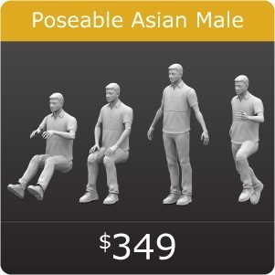 Human CAD model Store- Human models for Solidworks and more