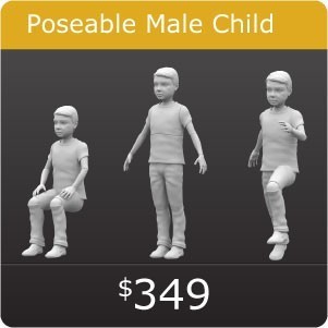 Human CAD model Store- Human models for Solidworks and more