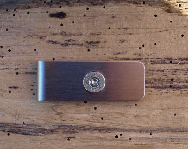 A-818 Stainless Steel Bullet Money Clip with your choice of 380, 9, 38 ...