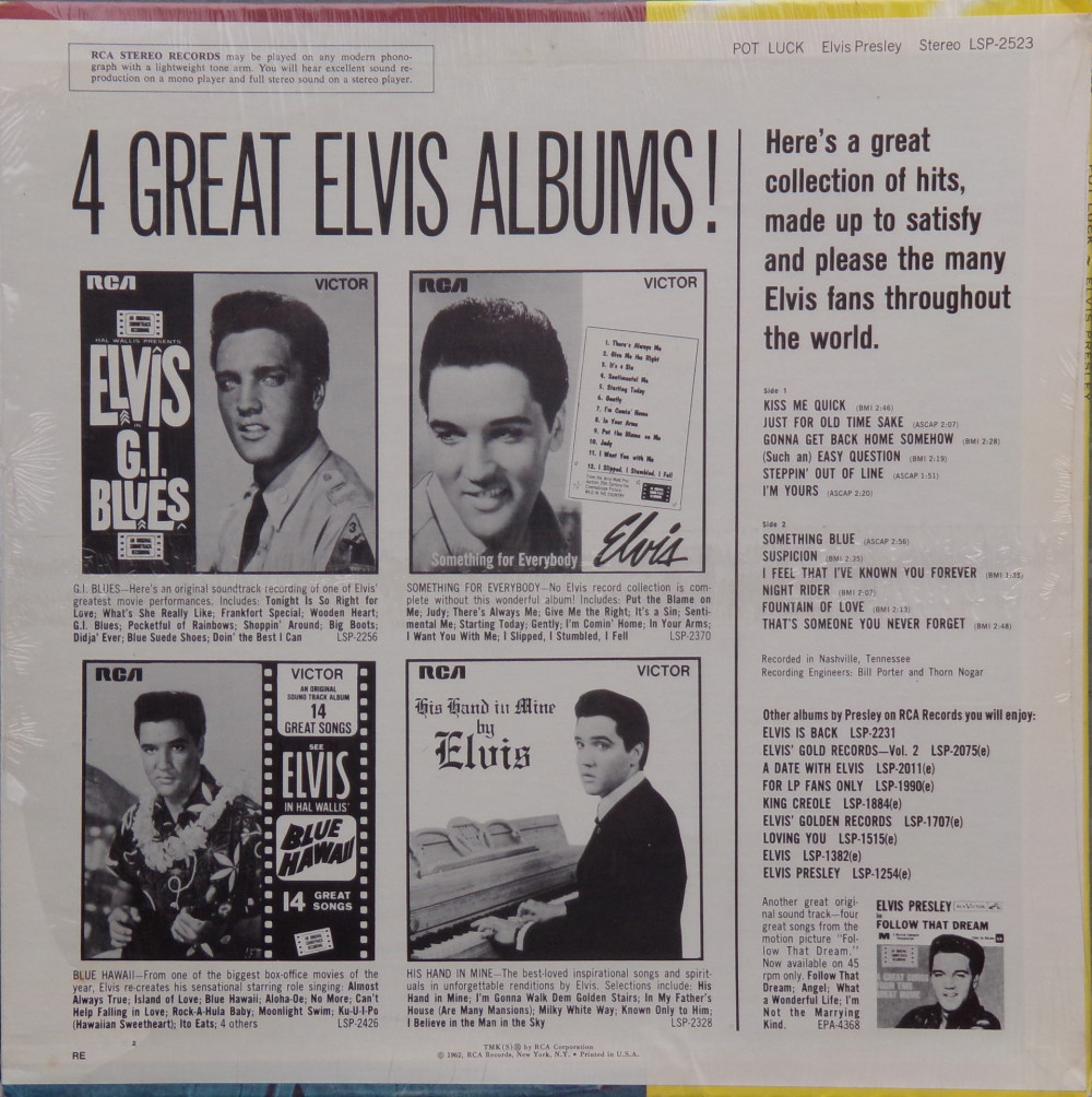 LSP 2523 POT LUCK WITH ELVIS