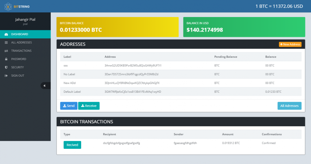 BitWallet - Bitcoin Wallet Platform