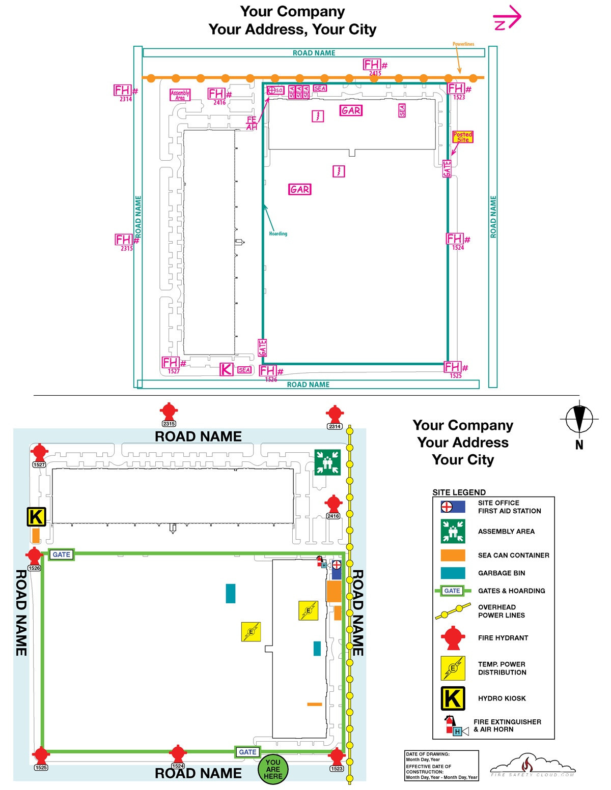 Sample Single Building Site Fire Safety Plans