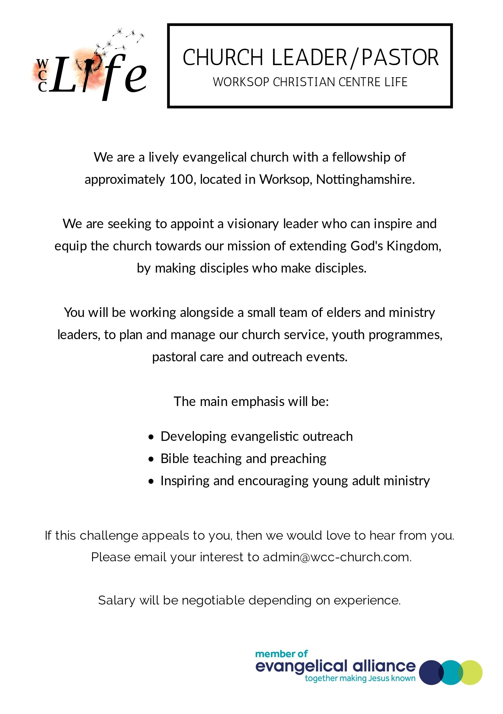 Wanted - Passionate Disciple Maker