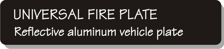 Nurndy-Forfire - Firefighter Vehicle Licence Plates