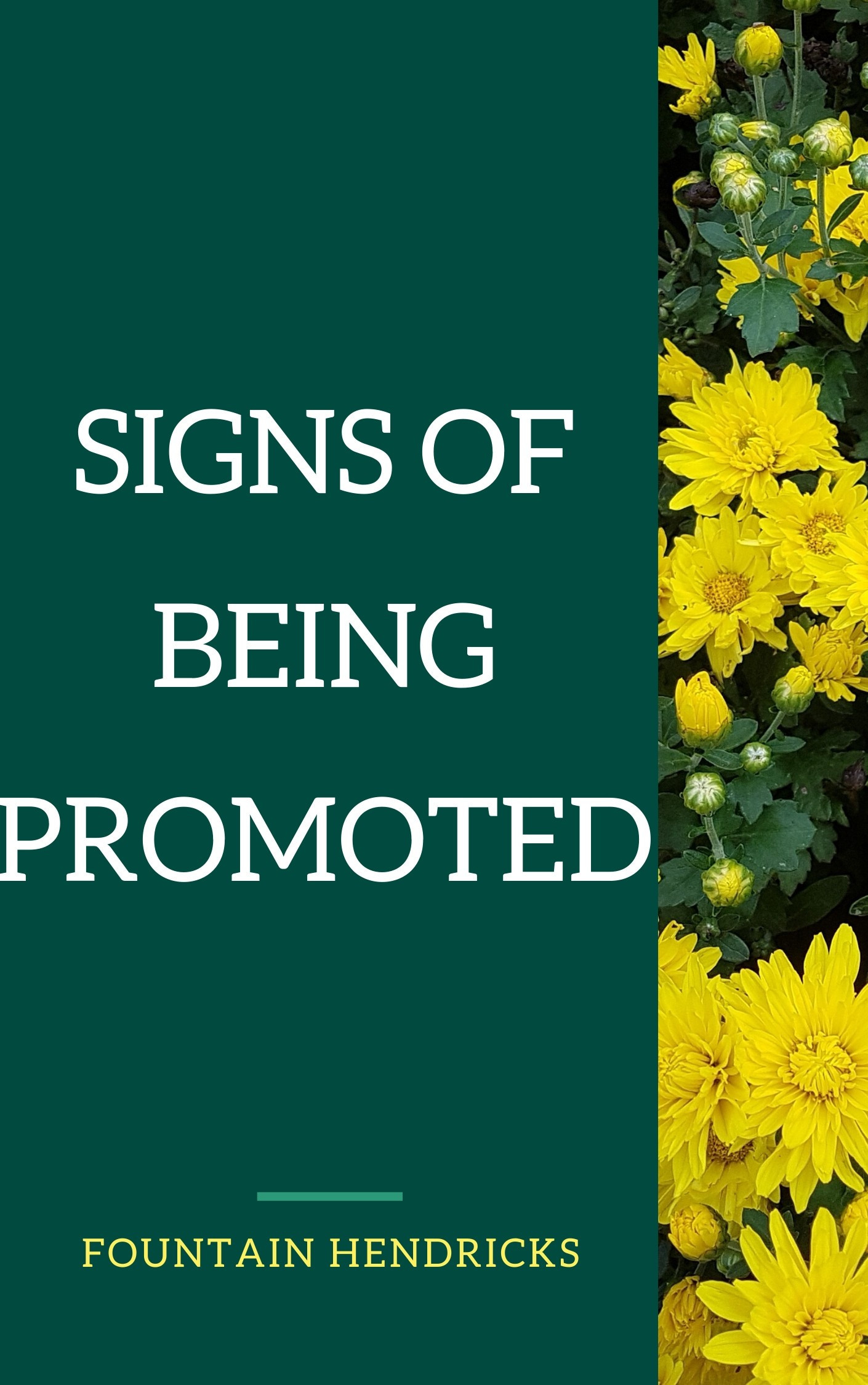 Signs of being promoted