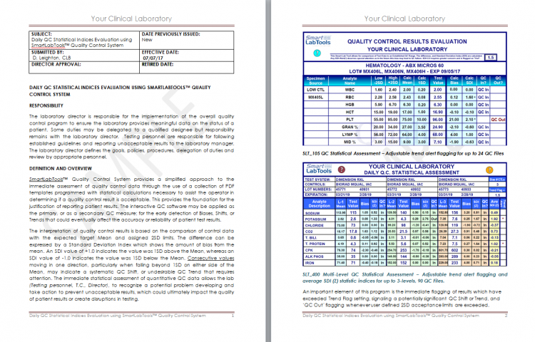 SmartLabTools | SLT_QC Procedure