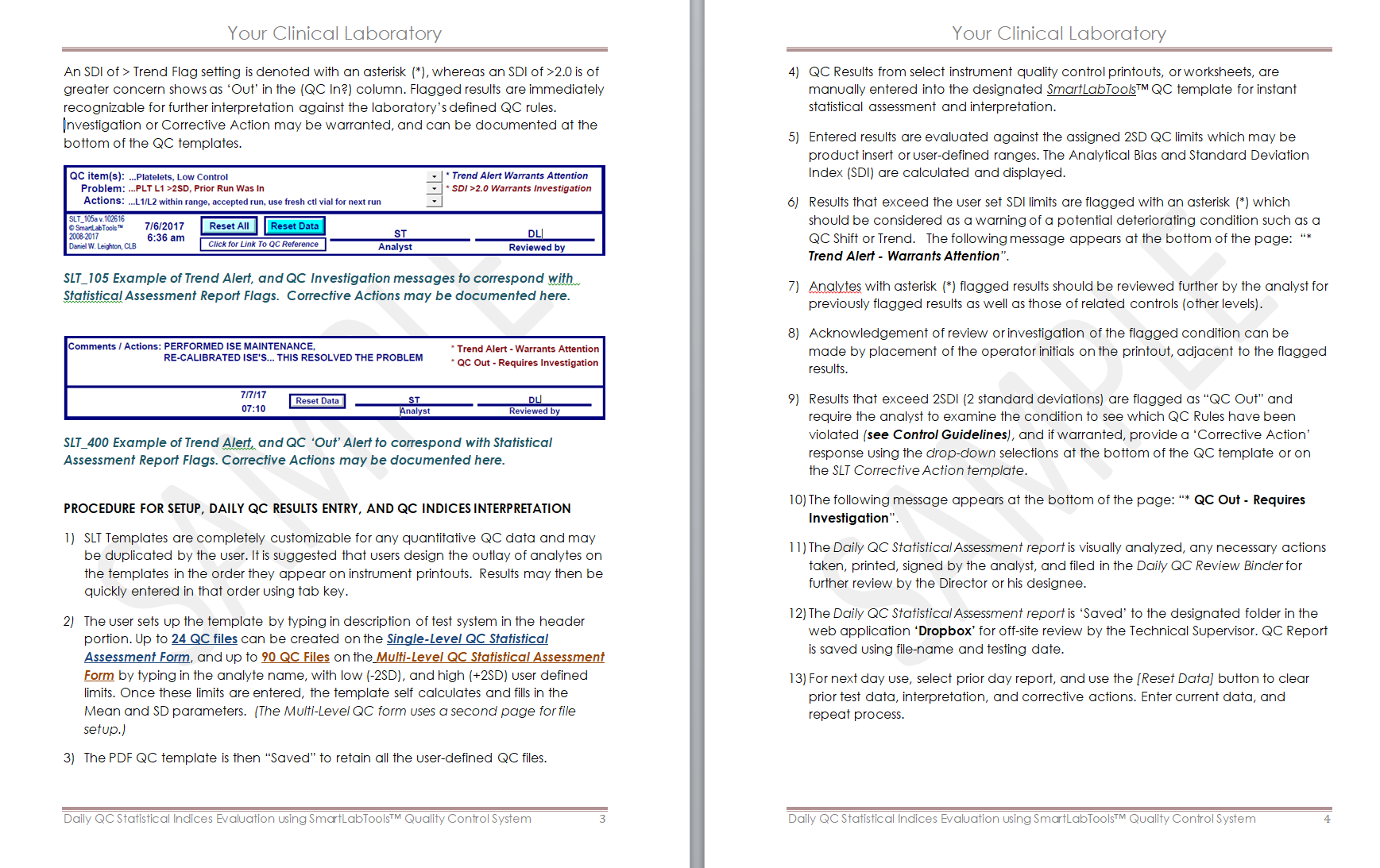 SmartLabTools | SLT_QC Procedure