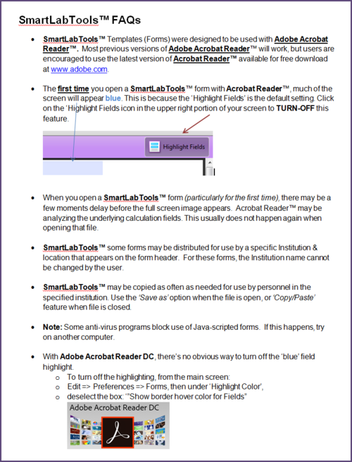 SmartLabTools | FAQs